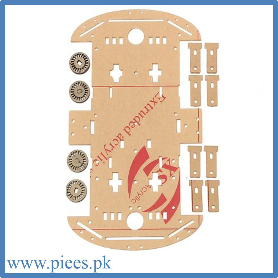 4WD Smart Robot Car Acrylic Plate for Chassis (1 Plate) - PIEES